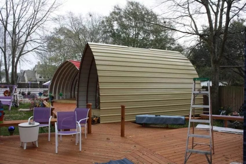 Build An Affordable Arched Tiny Home For Just $1320
