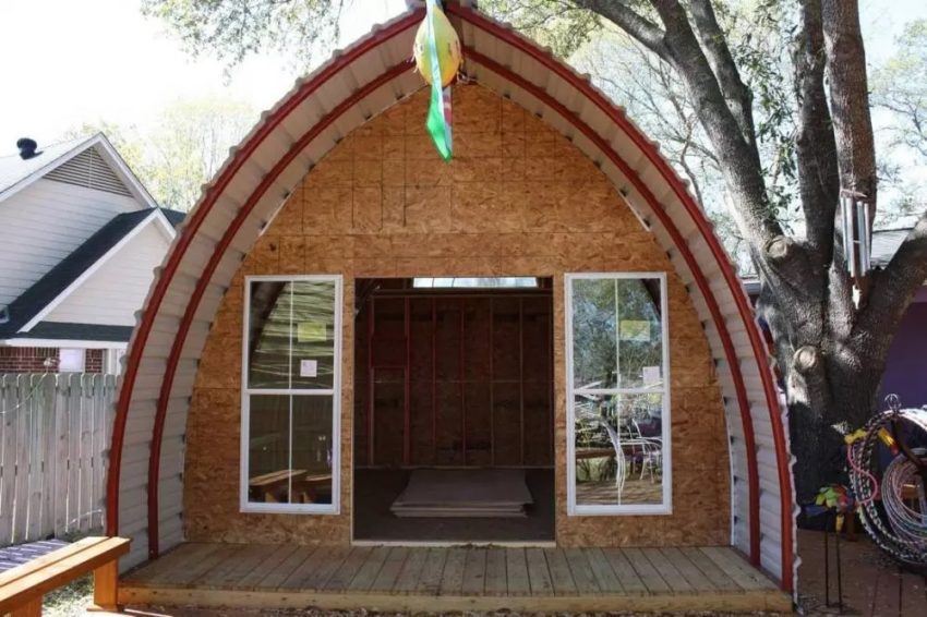 Build An Affordable Arched Tiny Home For Just $1320