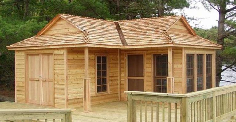 A Small Inexpensive Wood Cabin Kit that You Can Assemble Yourself for ...